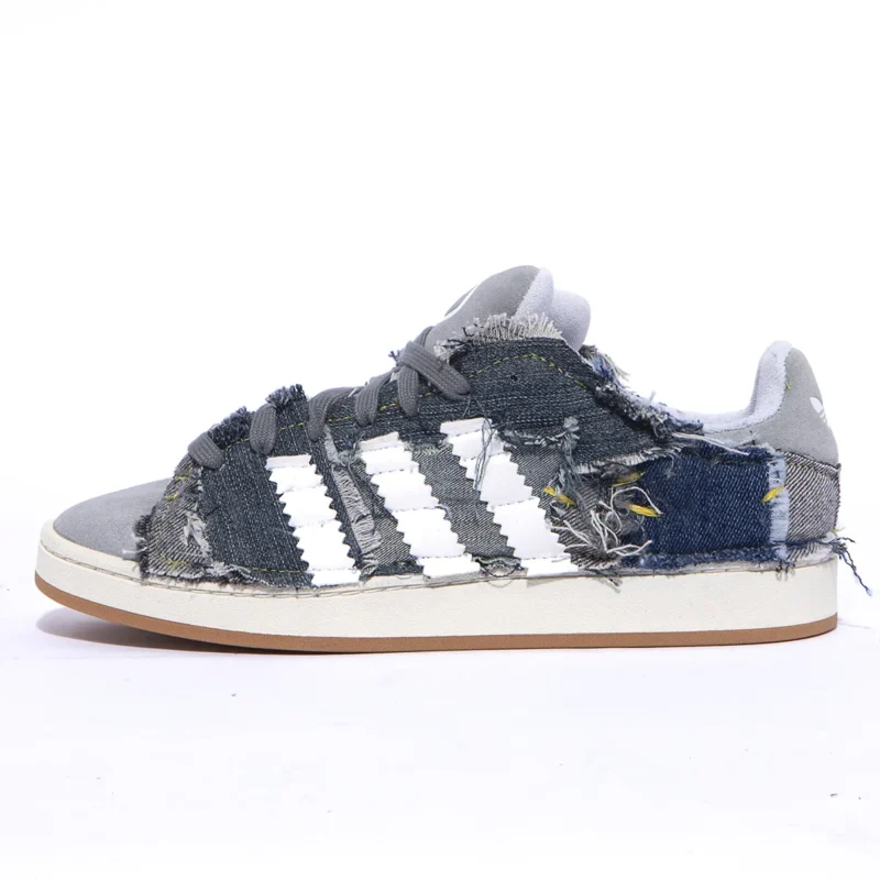 Adidas Campus Grey Destroy Denim | Il Maltese Lab - Scarpe personalizzate
