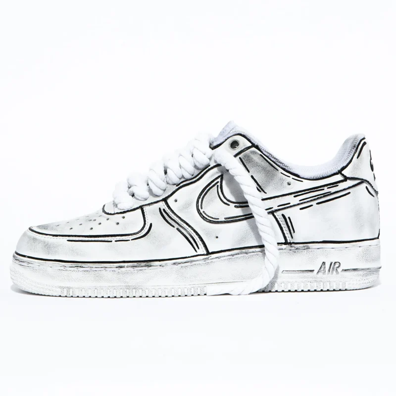 Nike Air Force One Cosplay Dirty Rope | Il Maltese Lab - Scarpe ...