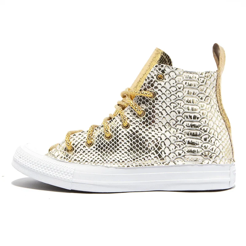 All star Hi Mono White Pytho Gold | Il Maltese Lab - Scarpe personalizzate