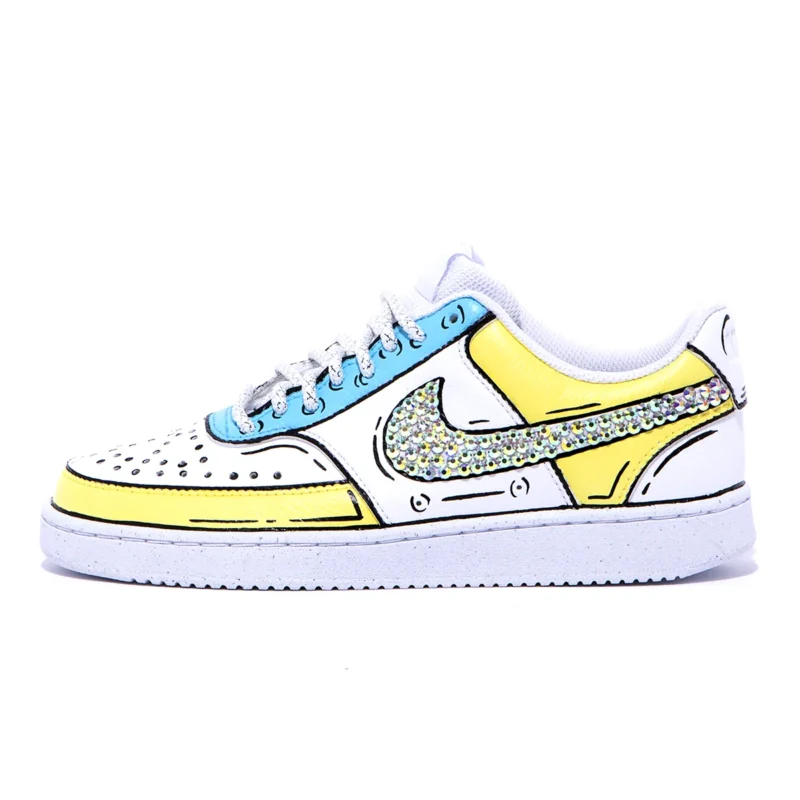 Nike Court Cosplay Princess Strass | Il Maltese Lab - Scarpe personalizzate