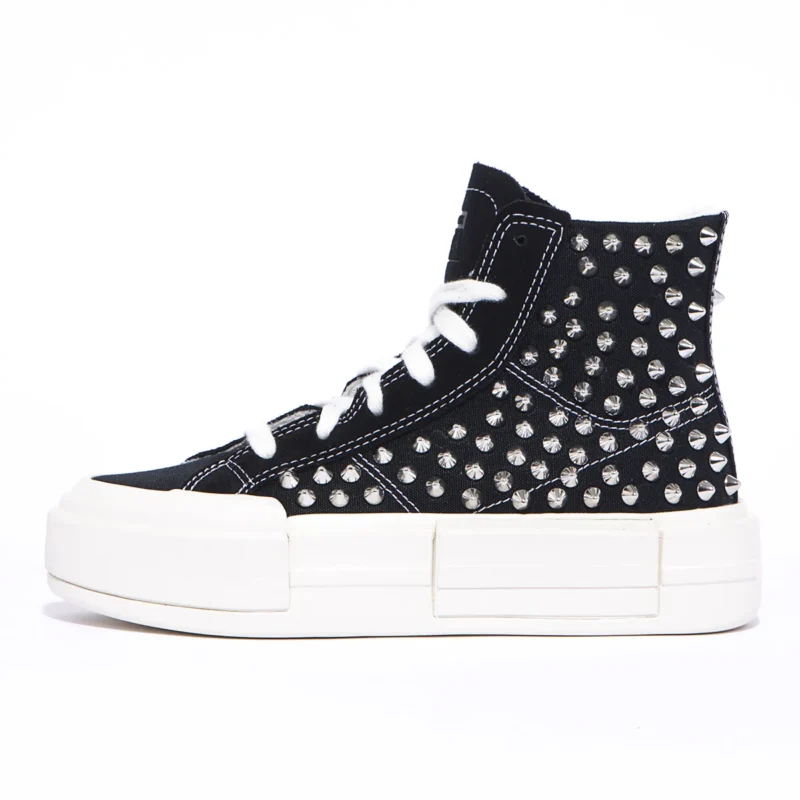 Platform Cruise Hi Black Borchie | Il Maltese Lab - Scarpe personalizzate